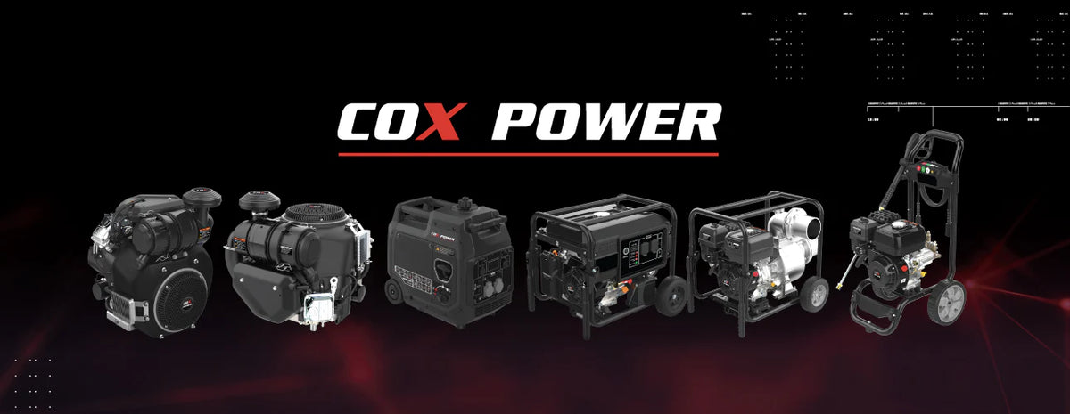 COX Power Vertical Shaft Engines – Rosebud Mowers & Chainsaws