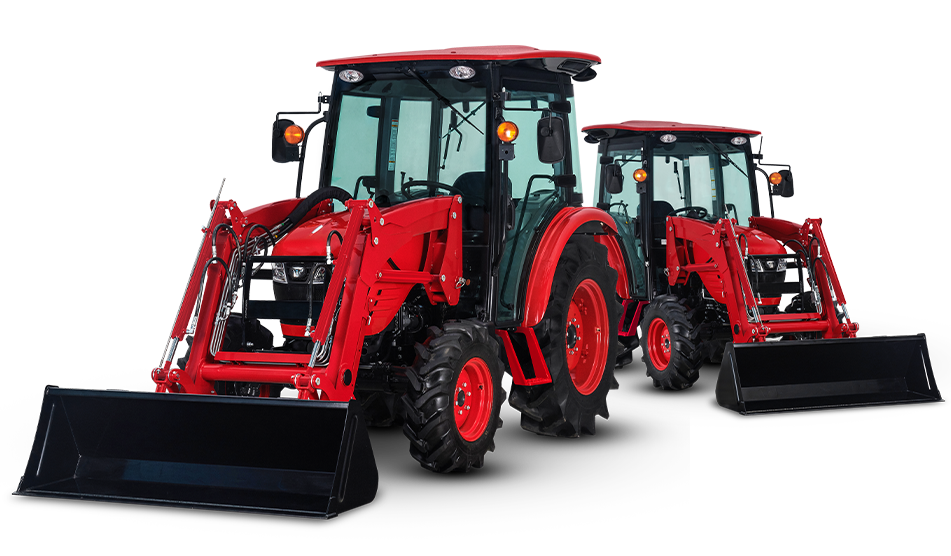 TYM T68 4wd Cabin Tractor - Front End Loader with General Purpose Buck ...