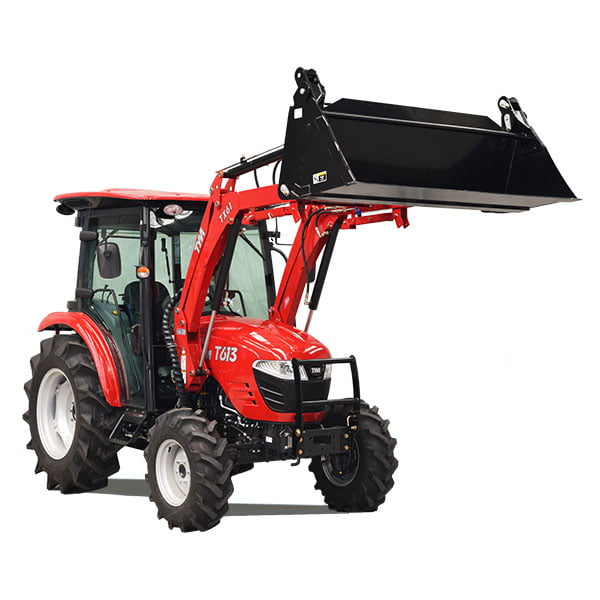 TYM T613 HST 4WD Cab/Air Utility Tractor with Front End Loader and 4-i ...